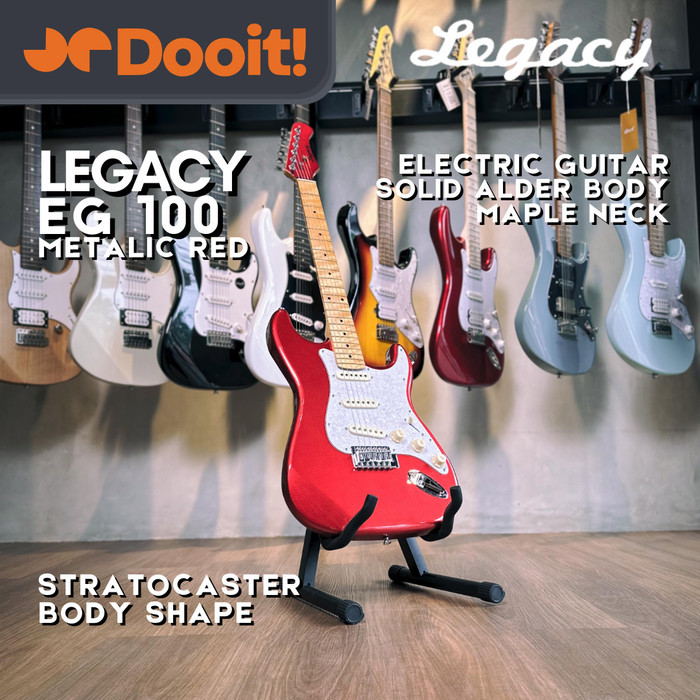 Jual Legacy electric guitar / gitar listrik elektrik EG 100 metalic red ...