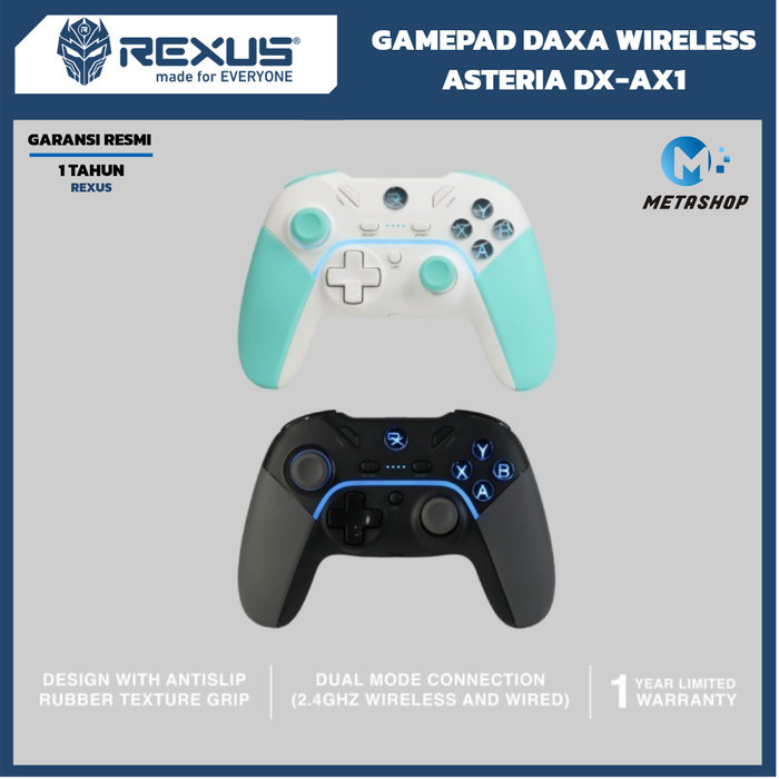Jual REXUS Daxa Asteria DX AX1 Gamepad Joystick Dual Connection ...