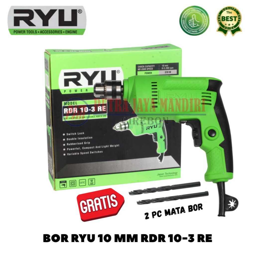 Jual Ryu Mesin Bor 10 mm RDR 10-3 RE | Shopee Indonesia