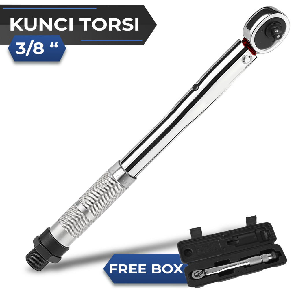 Jual Kunci Torsi Tourque Moment Kunci Torsi Preset Dua Arah 3/8 Inch ...