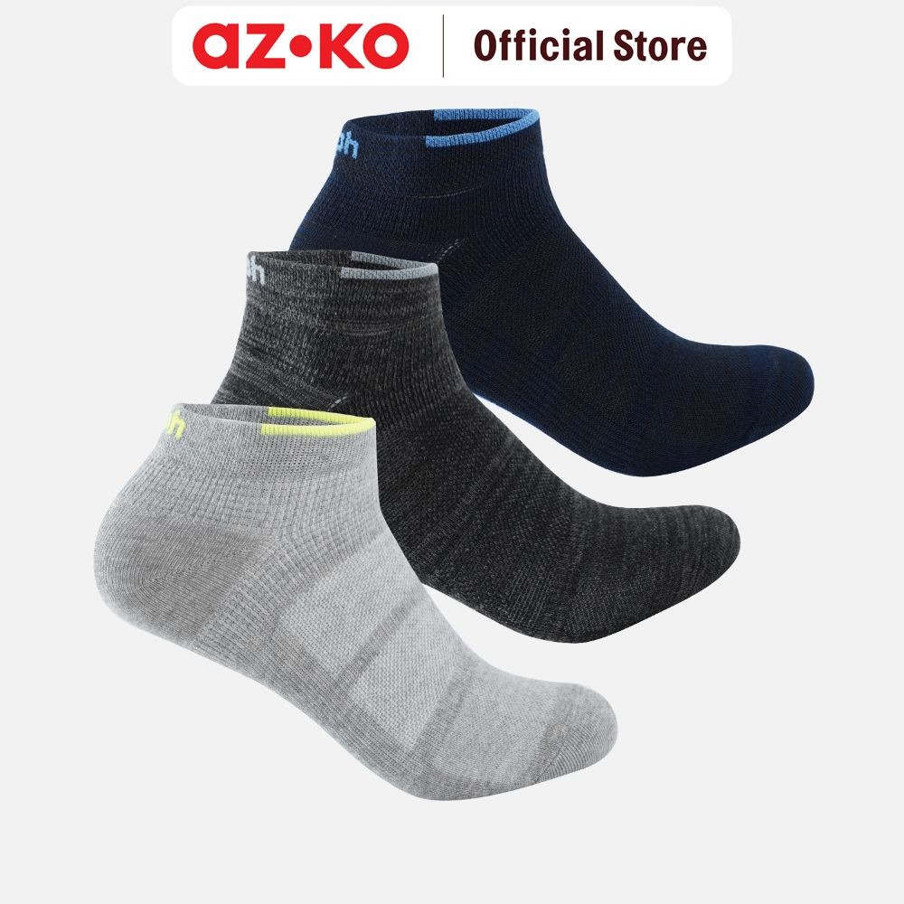 Jual AZKO Alph Set 3 Pcs Kaus Kaki Pria Value Ankle Men Socks Kaus Kaki Pendek Cowok Kaos Kaki ...