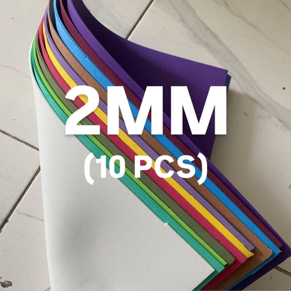 Jual SPONEVA 2MM (10 PCS) WARNA RANDOM BERRBAGAI UKURAN MEDIA KERAJINAN ...