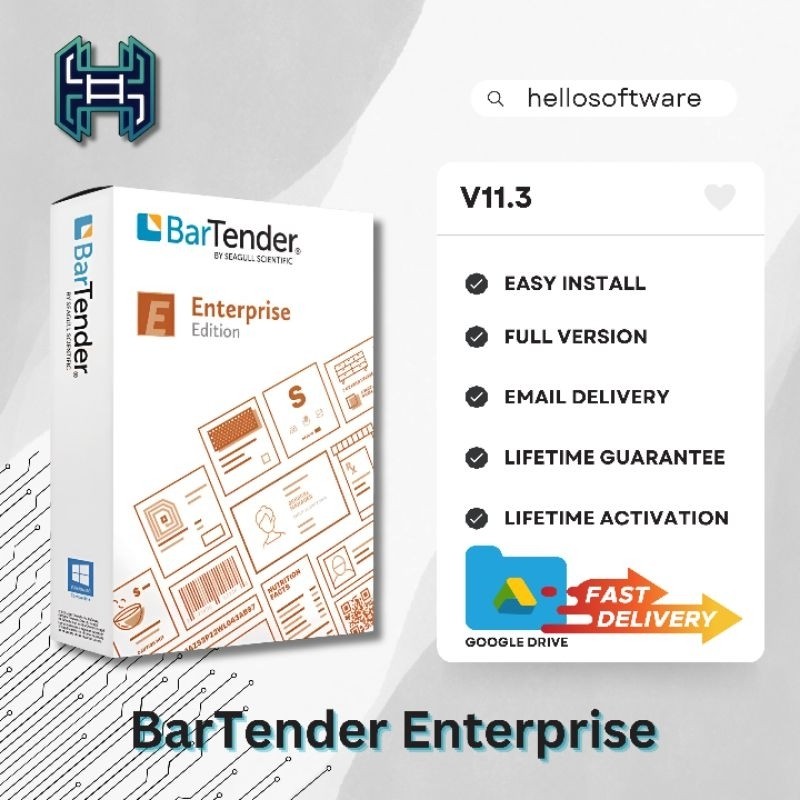 Jual BarTender Enterprise 2022 R8 11.3.216048 Full Version (Versi ...