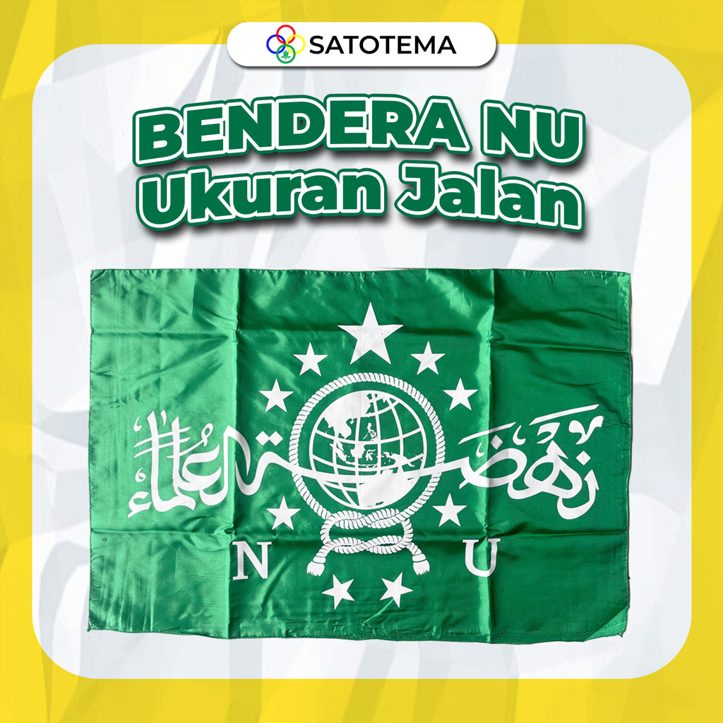 Jual Bendera NU 60x90 / Bendera Jalan NU / Bender NU Kecil | Shopee ...