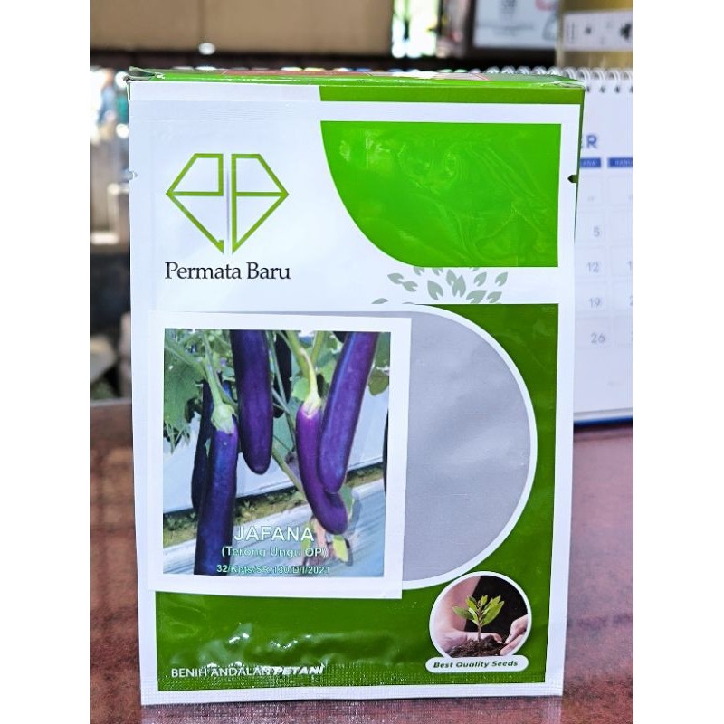 Jual toko Benih bibit terong ungu cap permata baru Jafana kemasan 5gr ...