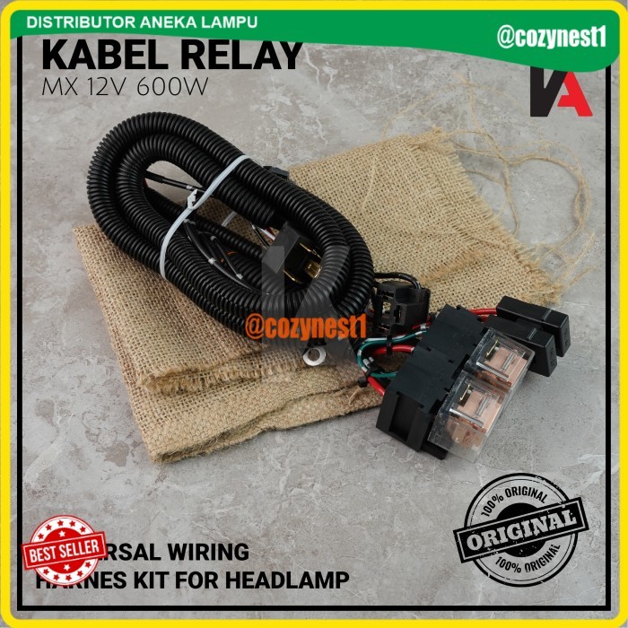 Jual Promo Kabel Relay Set MX Lampu Depan Headlamp H4 Mobil 2 Relay ...