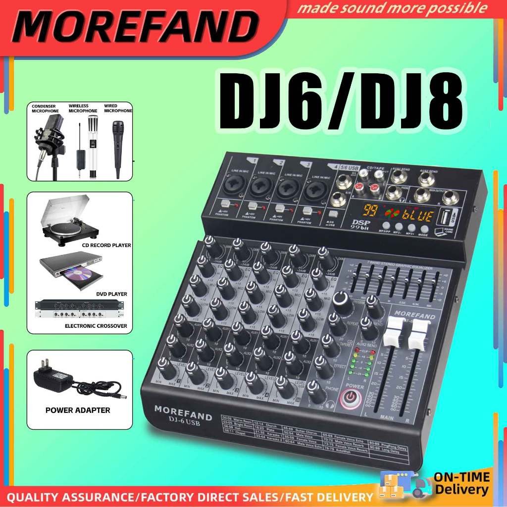 Jual Mixer Aduio DJ6/DJ8 Mixer 4-Channel USB/Electro Bluetooth ...