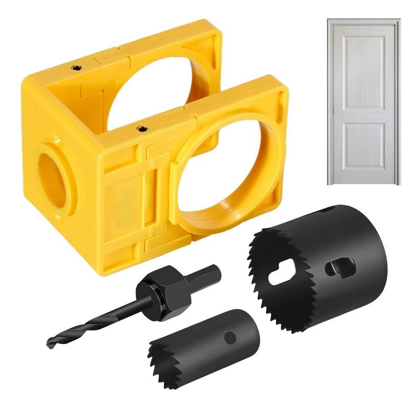 Jual Door Knob Drilling Kit Door Lock Installation Kit Carbon Steel ...