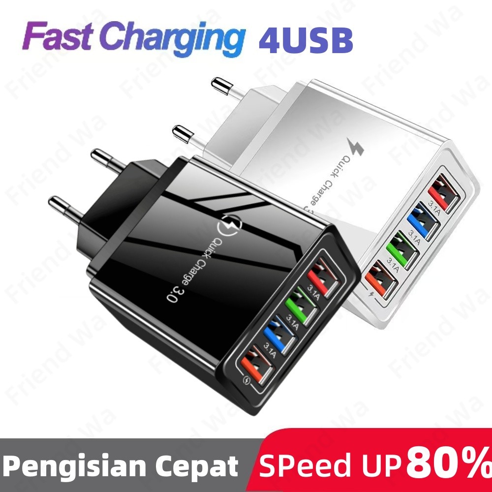 Jual Pengisi Daya USB 4 Port Pengisian Cepat dengan Pengisian Cepat 5V ...