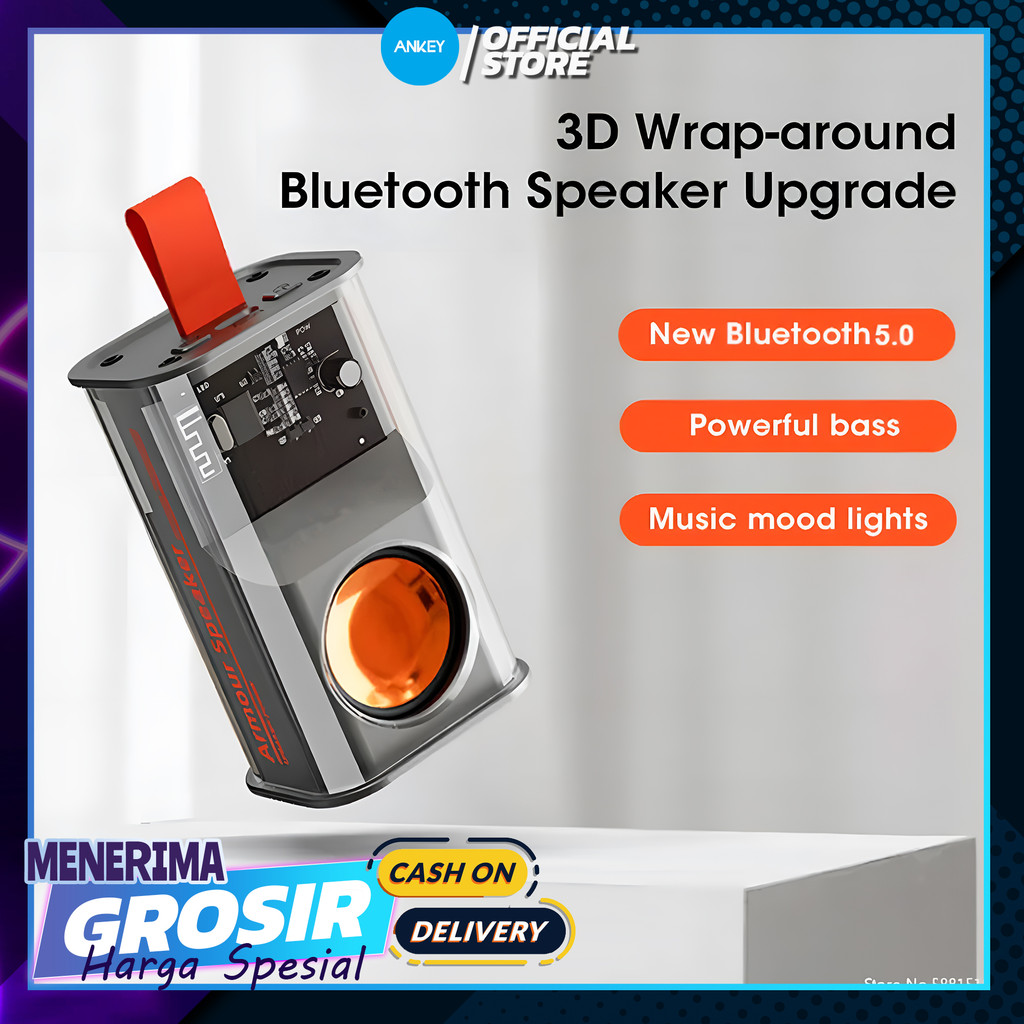 Jual Ankey K08 Transparan battle Blutooth Speaker - Speaker Bluetooth Transparan 5W Super Bass ...