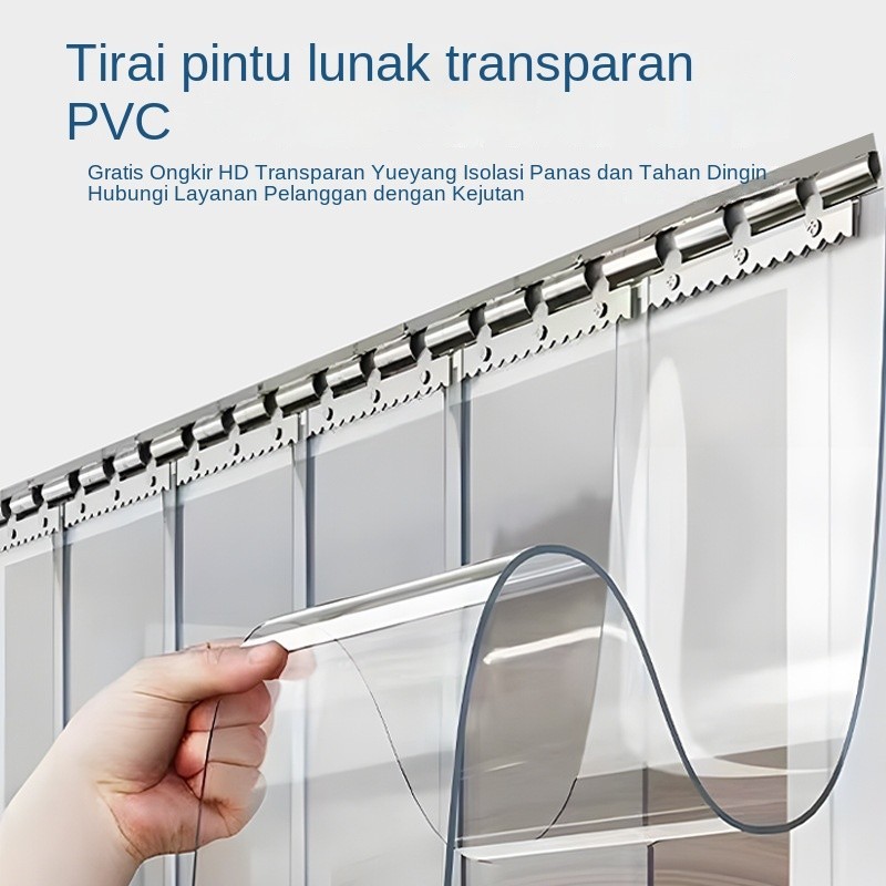Jual Luxepvc-Tirai PVC 2mm biru transparan/bening, ukuran dapat ...