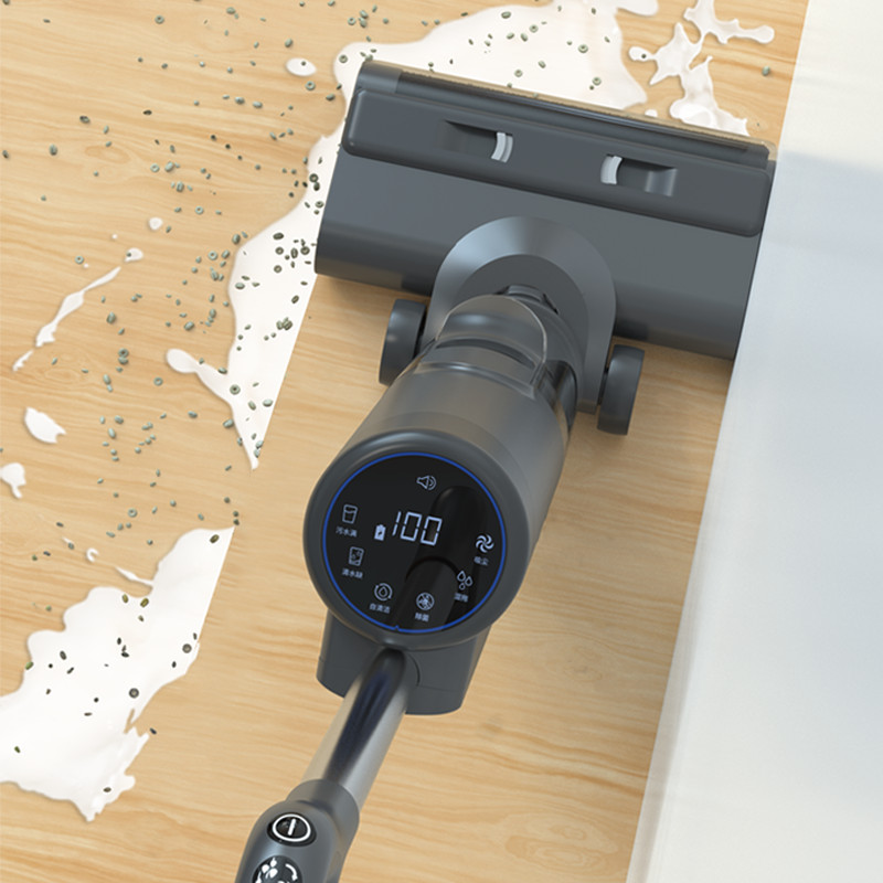 Jual 5000mAh Cordless Electric Mop Upright Vacuum Cleaner Wet Dry Floor ...