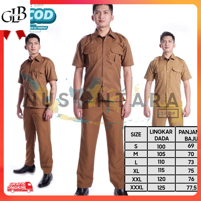 Jual Baju Kerja Terbaru / Seragam Pns Pria Seragam Pdh Guru Pria Warna ...
