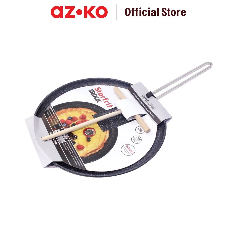 Jual AZKO Starfrit 25 cm Wajan Dengan Spreader Wok Wajan Penggorengan ...