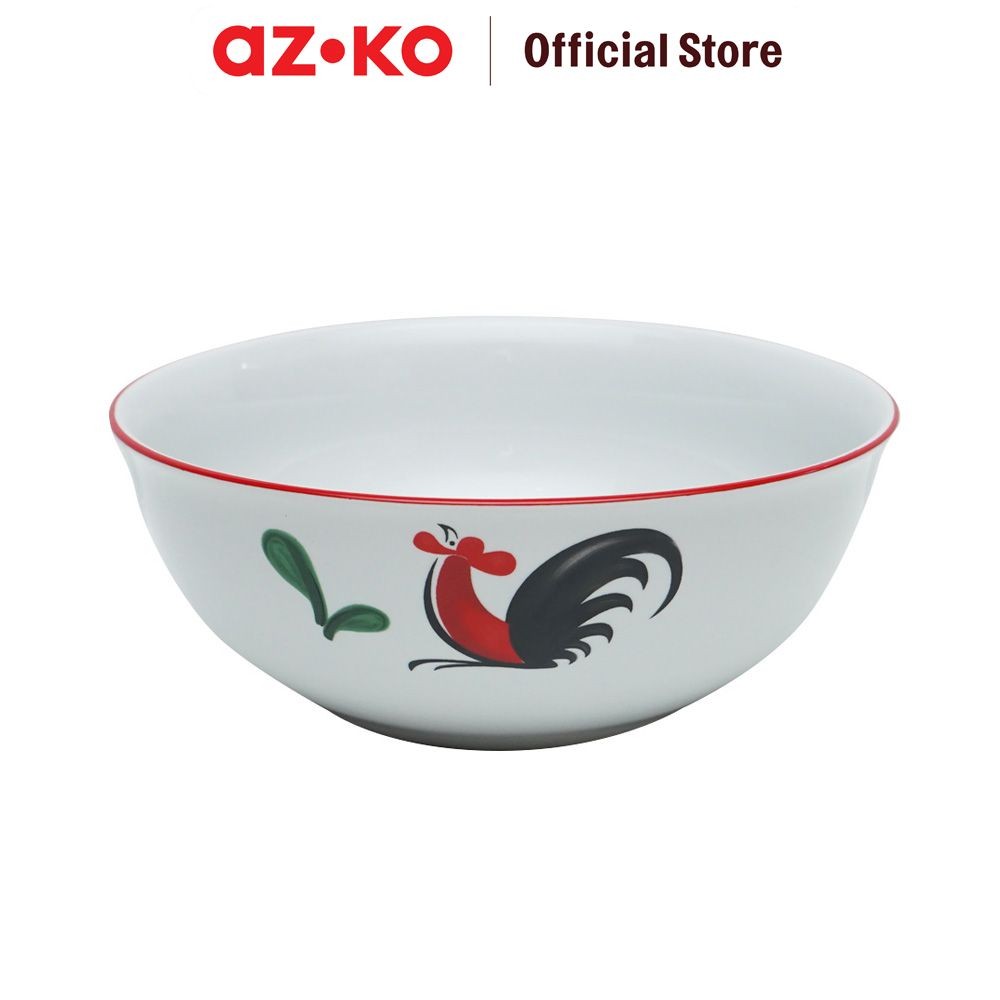Jual AZKO Pendopo 22.5 cm Mangkuk Saji Kukuruyuk Porcelain Mangkok ...