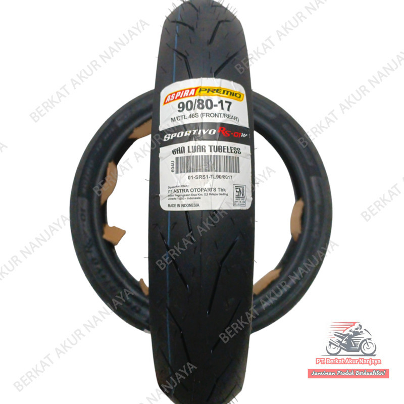 Jual Ban Aspira Premio 90/80-17 Sportivo RS-01 Tubeless Soft Compound RS01 Bonus Pentil | Shopee ...