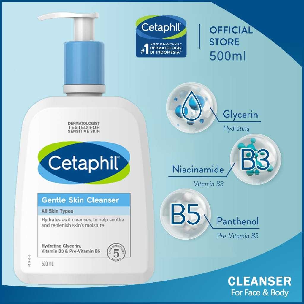 Jual CETAPHIL 500 ML KEMASAN BARU Cetaphil Gentle Skin Cleanser 500ml ...