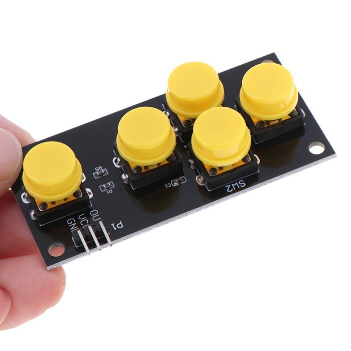 Jual Tokoagusbusana356 Ad Keyboard Simulasi 5 Tombol Module Analog Button Modul Arduino ...