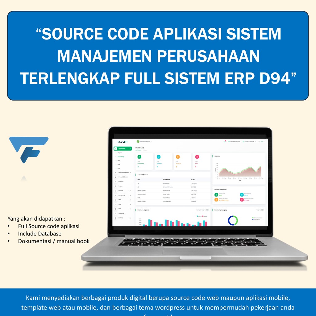 Jual SOURCE CODE APLIKASI SISTEM MANAJEMEN PERUSAHAAN TERLENGKAP FULL SISTEM ERP D94 | Shopee ...