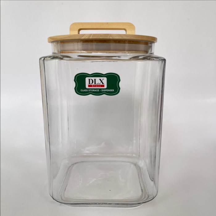 Jual Toples kaca kotak Tutup kayu Chennai ukuran 9.5 liter seal ...