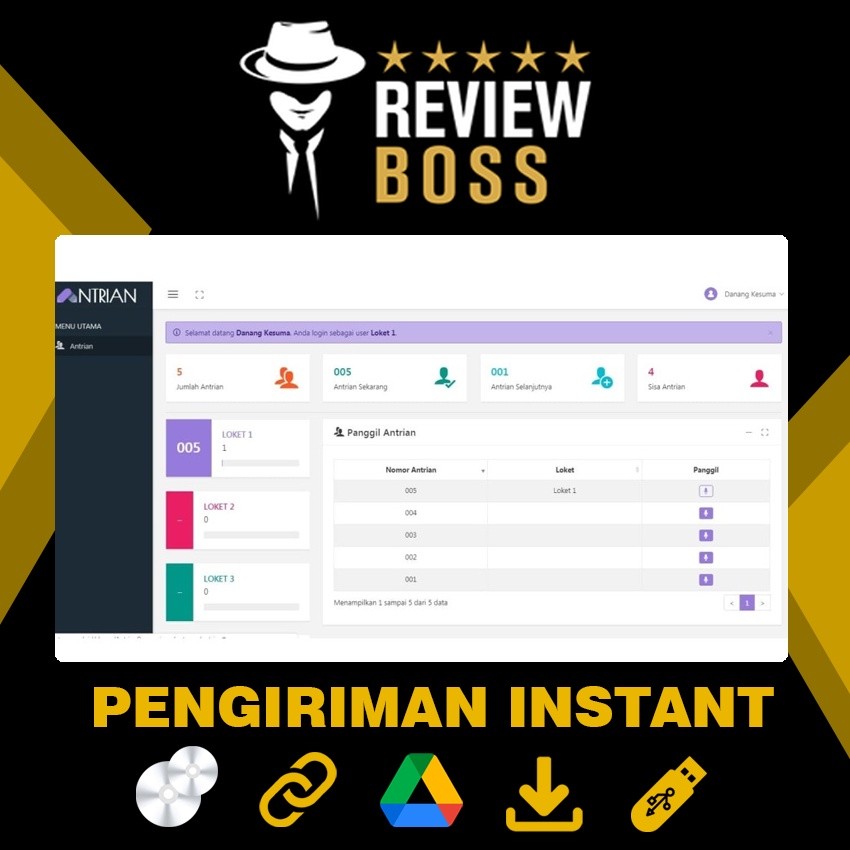 Jual SOURCE CODE APLIKASI ANTRIAN PENGUNJUNG BERBASIS WEB SIAP PAKAI ...