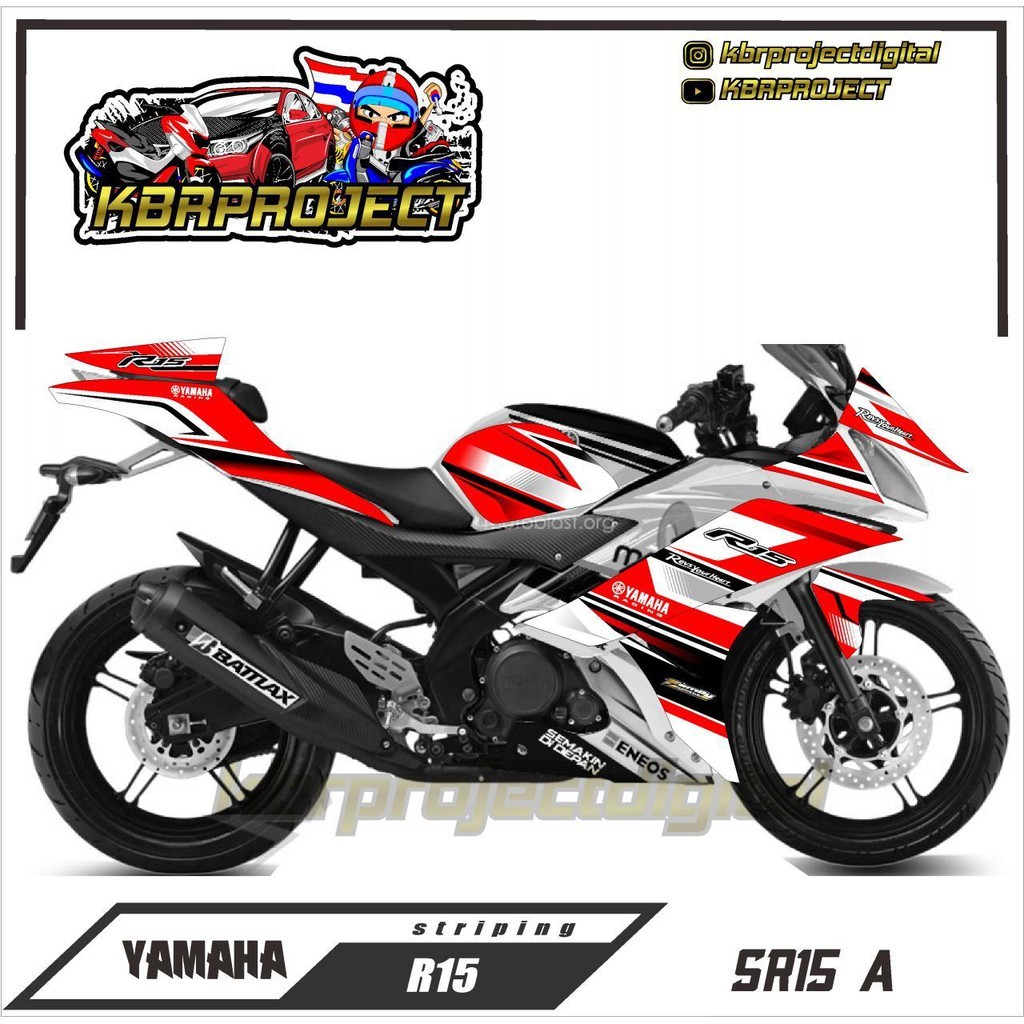 Jual Stiker Motor Striping R15 V1 V2 Motor Yamaha Motor R15 V1 V2 ...