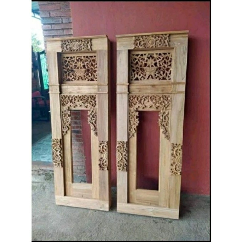 Jual Jendela Gebyok Minimalis Kayu Jati Ukir Jepara | Shopee Indonesia