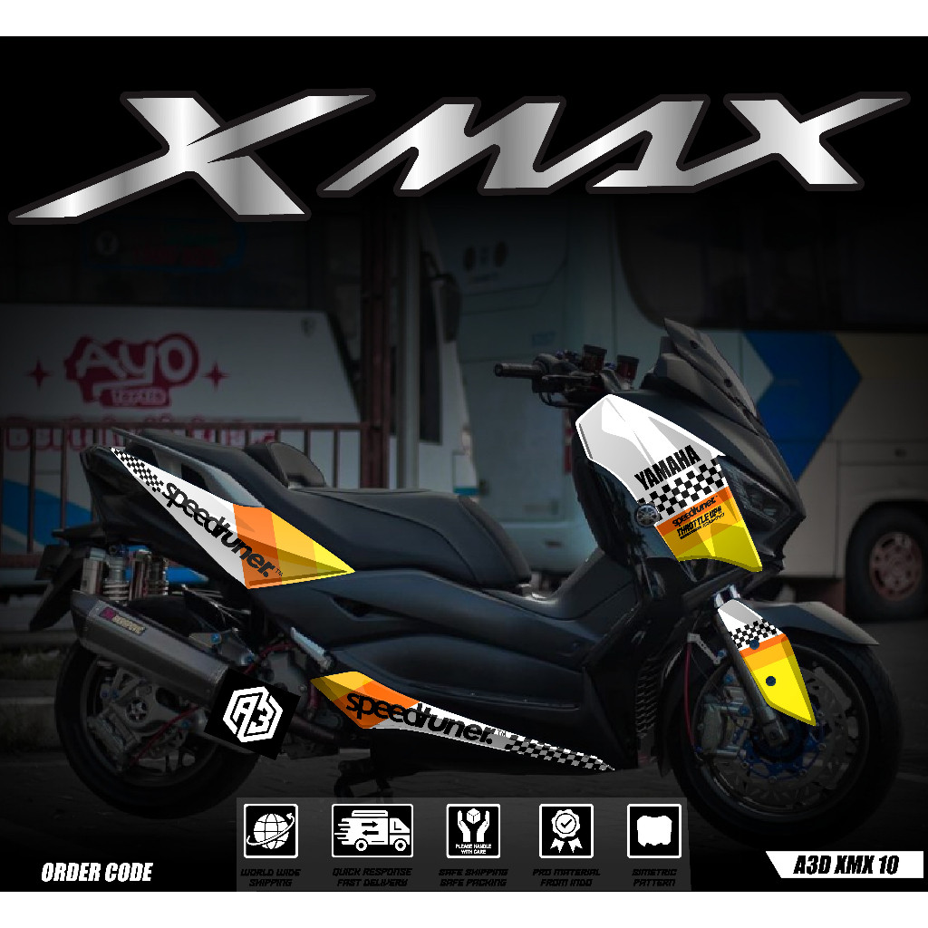 Jual (COD) Decal Sticker XMAX Fullbody Dekal Stiker YAMAHA XMAX Full ...