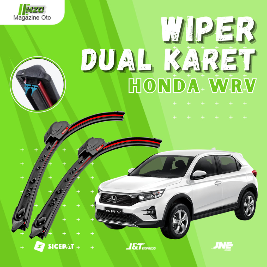 Jual 1 SET (2 BUAH) Wiper Dual Blade - Honda WRV / WR-V - Wiper 2 Lapis ...