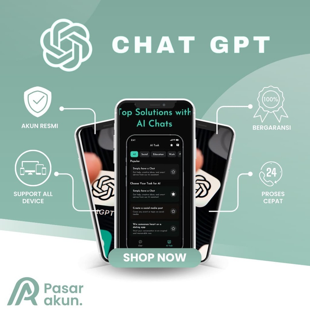 Jual ChatGPT Pro 1 Tahun Bergaransi - Aplikasi Asisten Pribadi Berbasis Openai Gpt-4 Dengan ...