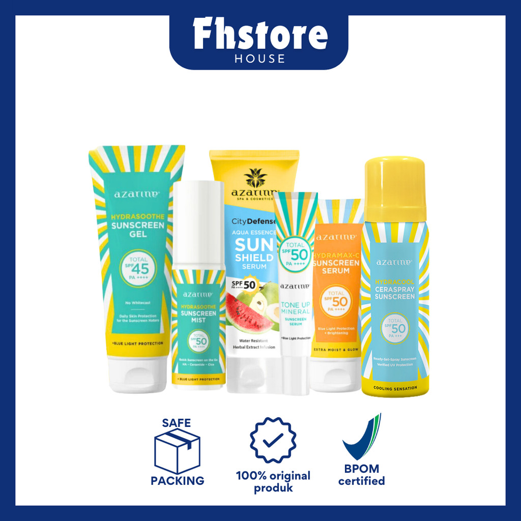 Jual [ FHSTORE ] Azarina AZARINE SUNSCREEN GEL AZARINE SUNSCREEN SPF 45 ...