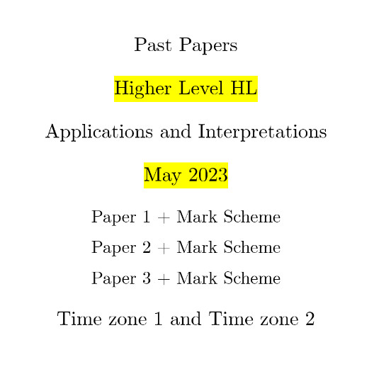 Jual [Hardcopy] Past Papers IB HL AI Applications and Interpretation ...