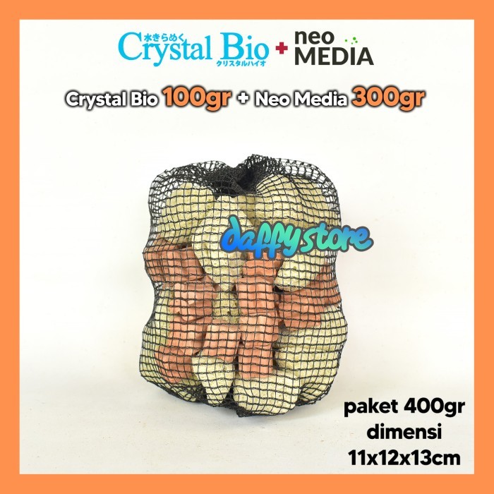 Jual Crystal Bio 100g + Neo Media 300g Paket Media Filter Biologis ...