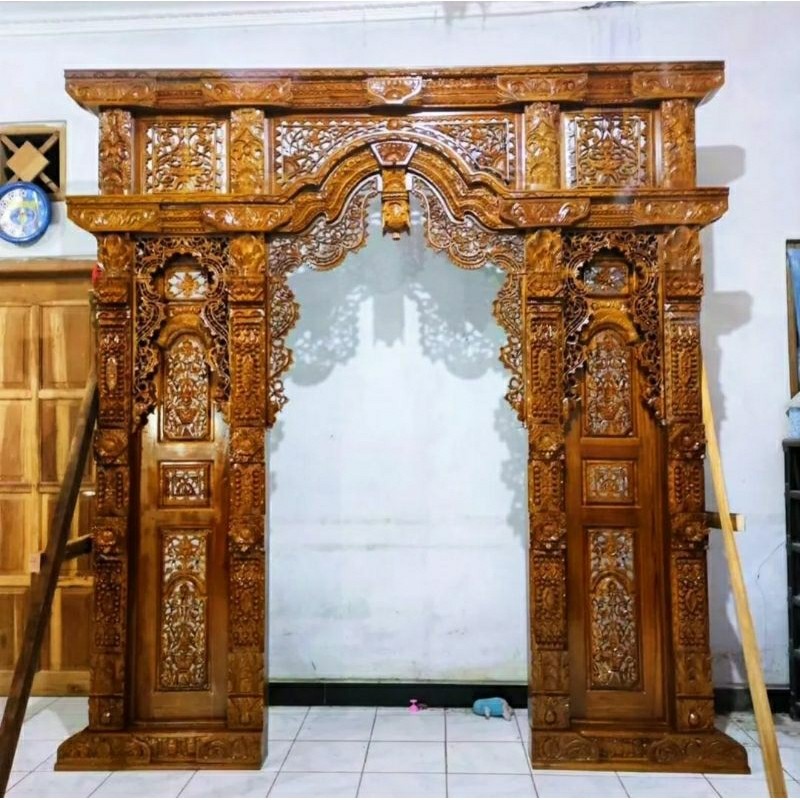 Jual Gebyok Jawa/Gebyok Gapura /Untuk Penyekat Ruangan Ful Kayu Jati ...