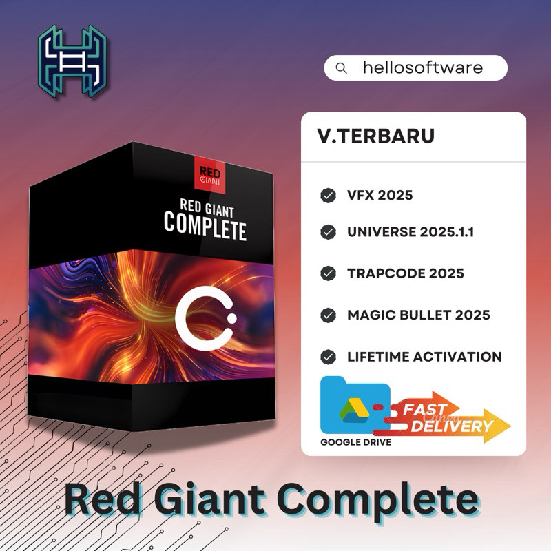 Jual (WIN/MAC) Red Giant Complete 2025 - Magic Bullet Trapcode Suite Universe VFX Suite Full ...