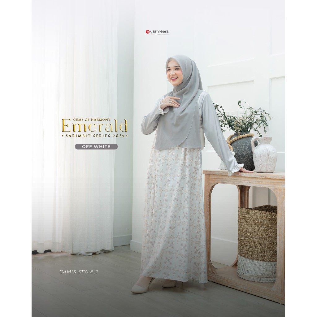 Jual Sarimbit Gamis Emerald Dewasa Style 2 El - Rasheed by Yasmeera | Shopee Indonesia