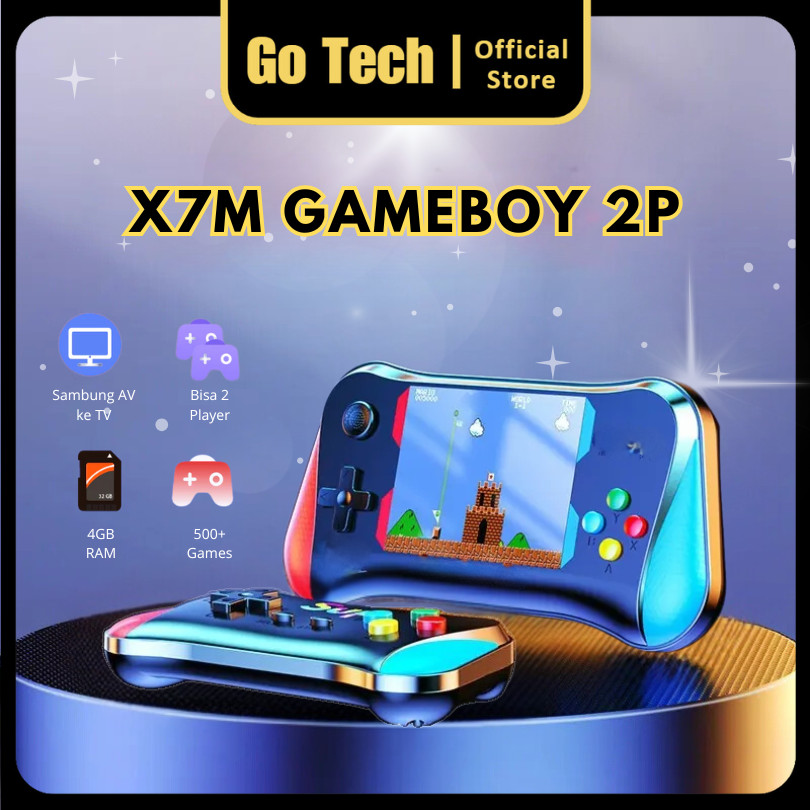 Jual Go Tech - Gameboy X7M Layar Lebar 3.0" 1/2P Versi Terbaru Game Paling Update Versi Terbaru ...