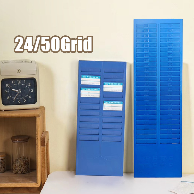Jual Attendance Card Rack with 24/50 Sheets - Office Time Card Holder ...