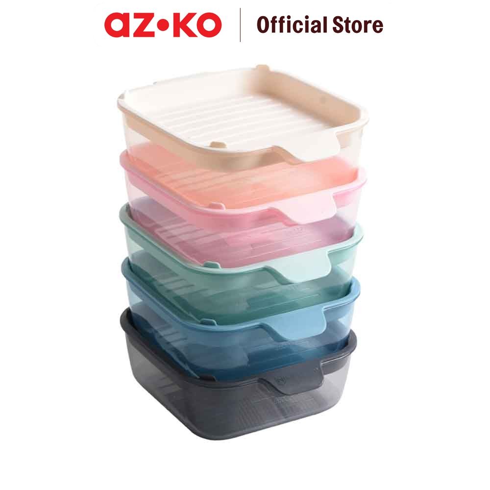 Jual AZKO Kris Set 5 Pcs Rainbow Wadah Makanan Food Container Kotak ...