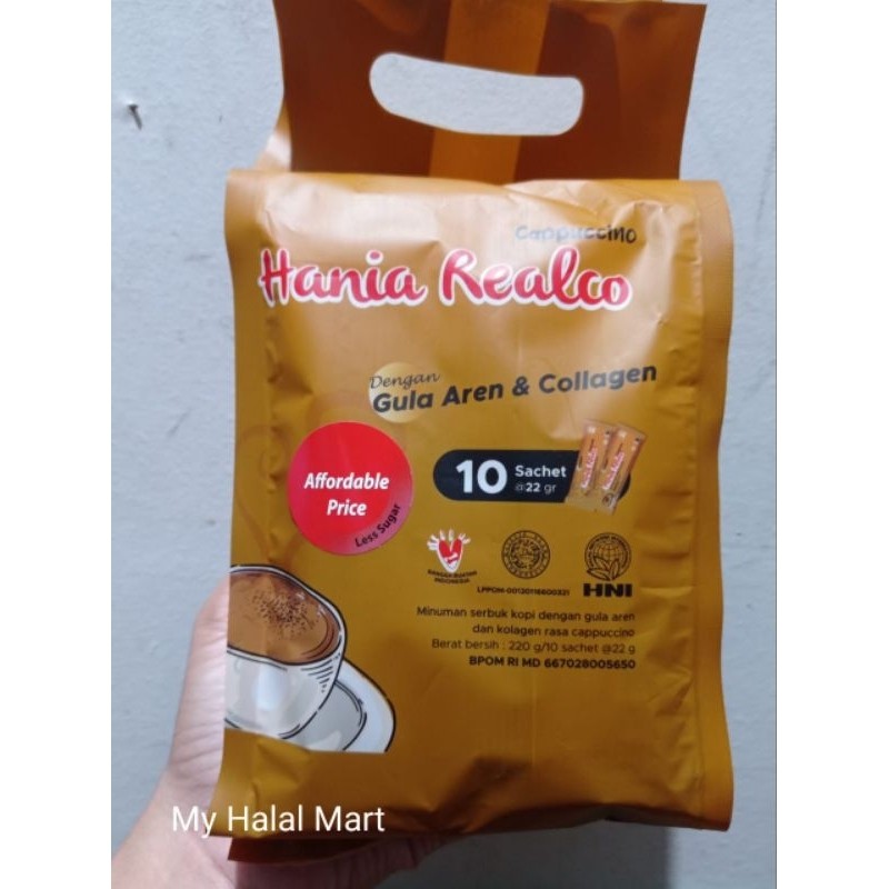 Jual Hania Realco Cappucino Kopi Gula Aren Kolagen Expired 2026 ...