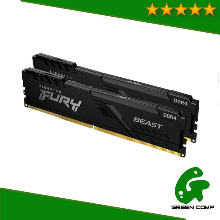 Jual Ram Kingston Fury Beast 3200 MHz DDR4 KIT 16GB (2x8) / 32GB (2x16 ...