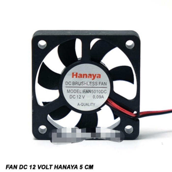 Jual SB99 fan hanaya 5cm 5 cm 5x5cm 12volt 12 volt 12v plus pasang ...