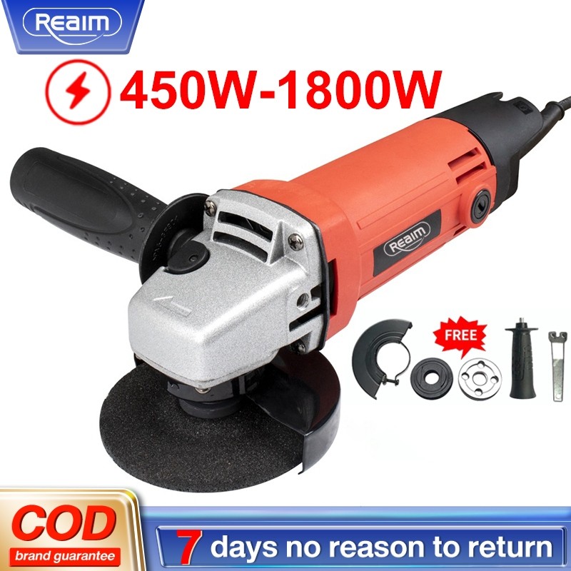 Jual TR54XC Reaim Angle Grinder Tangan 4 Inch Berkualitas Gerinda Mesin ...