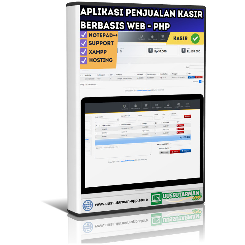 Jual Aplikasi Penjualan Kasir berbasis web php Native | Shopee Indonesia