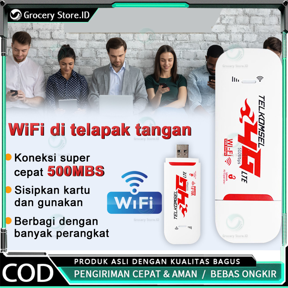 Jual Modem WiFi USB 4G Router Portabel Kecepatan Tinggi 500Mbps ...