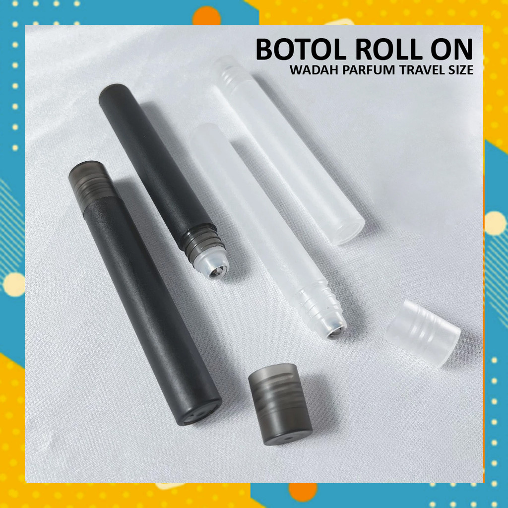 Jual Botol ROLL ON Plastik Wadah Minyak Wangi Parfum Refill Bola Roller ...