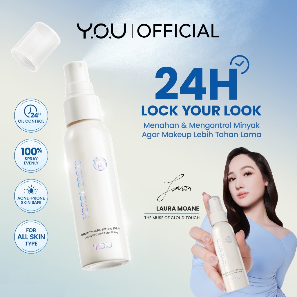 Jual YOU Cloud Touch Setting Spray 55ml - Mengunci Riasan Hingga 24 Jam | Shopee Indonesia