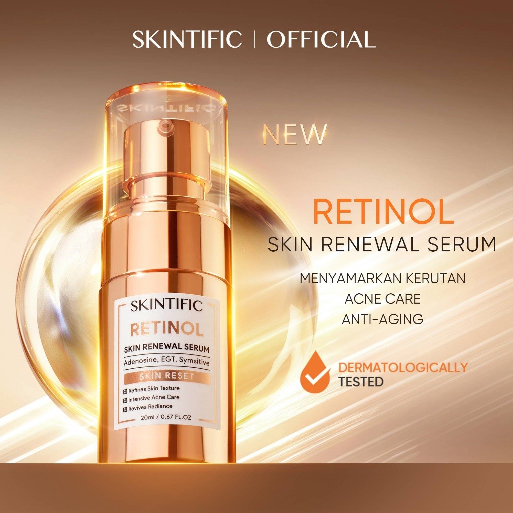 Jual Skintific Retinol Skin Renewal Serum 20 Ml - Retinoid Memudarkan ...