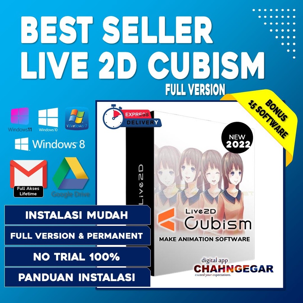 Jual Live2D Cubism Pro 5 / Euclid Editor Software Animasi 3D / 2D ...