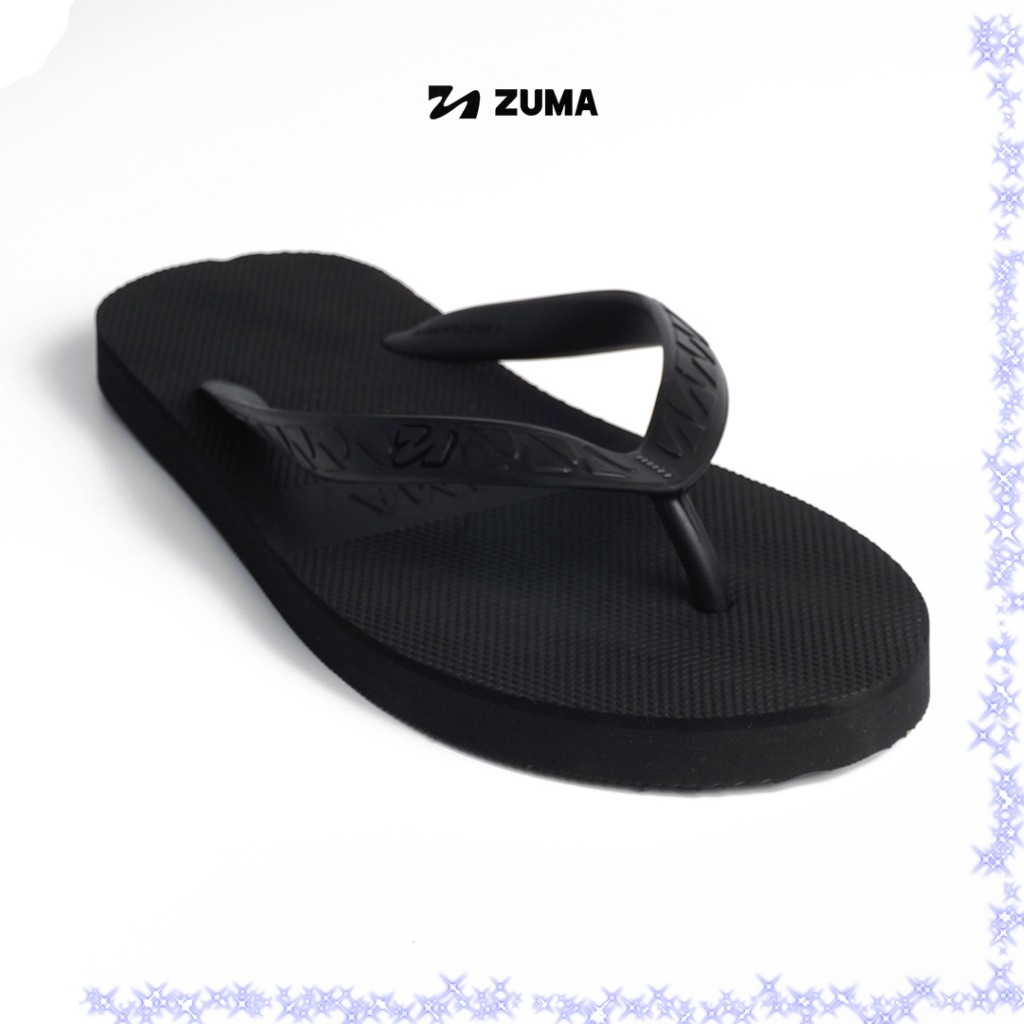 Jual Zuma Men Classic 32 Black Stone, Sandal Jepit Pria Karet Polos ...